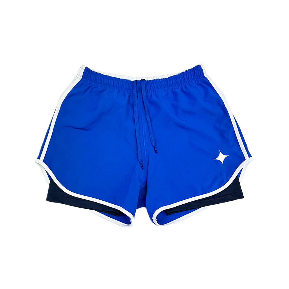 Short Deportivo Uniforme HPIS Azul/Blanco Mujer – TECstore